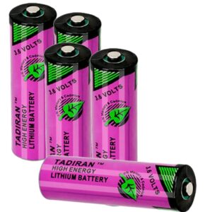 meewellvetry (5-pack) tl-5903 battery/sl-360 3.6v 2400mah 6es7971-0ba00 for siemens s7-400 pl and for tadiran tl-5903