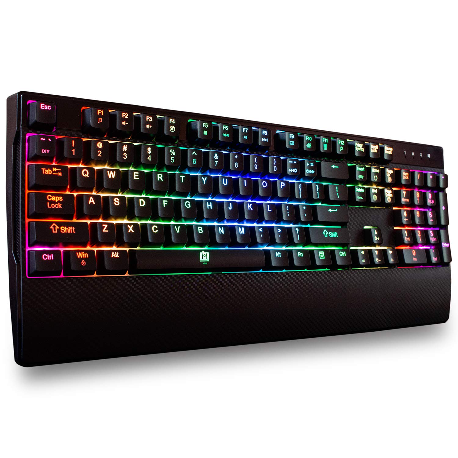 Deco Gear MECHBRD100 Mechanical Gaming Keyboard - RGB Back Lighting - Anti-Ghosting Black - (Renewed)