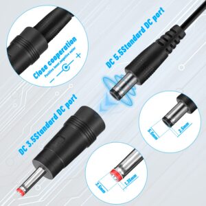 FARSENSE USB DC 5V to 12V Step Up Power Cable(3ft), USB to DC 12V Adapter with DC Jack 5.5 x 2.5mm(3.5 x 1.35mm), USB Boost Converter Supports LED Indicator