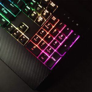 Deco Gear MECHBRD100 Mechanical Gaming Keyboard - RGB Back Lighting - Anti-Ghosting Black - (Renewed)