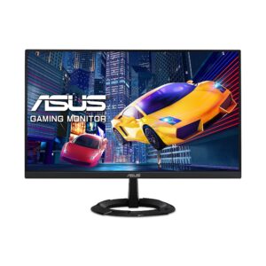 asus 23.8” 1080p gaming monitor (vz249qg1r) - full hd, ips, 75hz, 1ms, extreme low motion blur, speakers, freesync, eye care, vesa mountable, ultra-slim, displayport, hdmi, tilt (renewed)