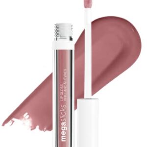 wet n wild MegaSlicks Lip Gloss, Ultra-Glossy, Vitamin-E Enriched, Ultra-Gloss High Shine Moisturizing, Cruelty-Free & Vegan - Lowkey Pink