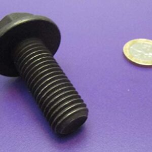 Class 10.9 Black Oxide Steel Flange Bolts M16 x 2 mm x 40 mm Long FT 5 pcs