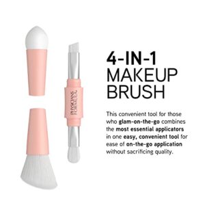 Physicians Formula 4-in-1 Makeup Brush and Sponge Set, 3 Premium Brushes In One and Precision Makeup Sponge, For Powder and Liquid Make up