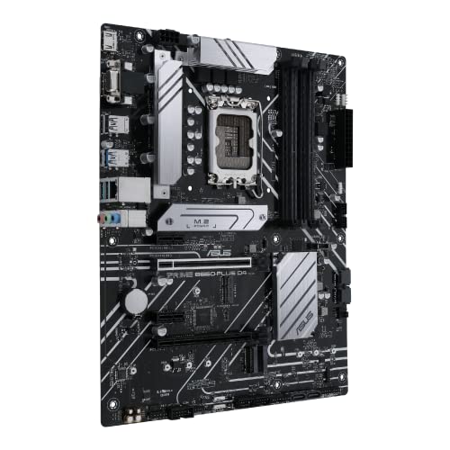 ASUS Prime B660-PLUS D4 LGA 1700(Intel 12th Gen) ATX Motherboard(PCIe 4.0, DDR4,3xM.2 Slots, 2.5Gb LAN, Rear USB 3.2 Gen 2x2 Type-C, Front USB 3.2 Gen 1 Type-C, Thunderbolt 4 Header Support)