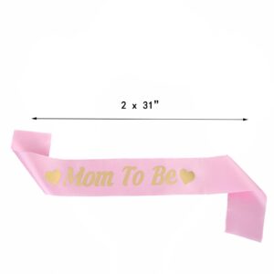 Mom To Be Headband for Women Baby Shower Decoration Party Favors Gift Sits (white)