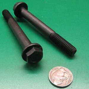 Class 10.9 Black Oxide Steel Flange Bolts M10 x 1.5 mm x 90 mm Long PT 10 pcs