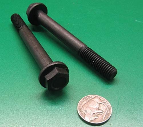 Class 10.9 Black Oxide Steel Flange Bolts M10 x 1.5 mm x 90 mm Long PT 10 pcs