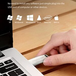 64GB USB 2.0 Flash Drive, Hephinov Mini USB Stick, UDP Thumb Drive, Zinc Alloy Jump Drive, Pen Drive, Memory Stick for PC/Computer/Sound/Speaker/External Storage (USB 2.0 64G)