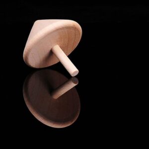 NUOBESTY Wooden Spinning Top Unfinished Wood Tops Craft Gyroscopes for DIY Kids Children Toy Party Favor New Year 12Pcs