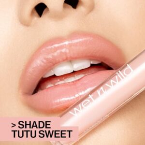 wet n wild MegaSlicks Lip Gloss, Ultra-Glossy, Vitamin-E Enriched, Ultra-Gloss High Shine Moisturizing, Cruelty-Free & Vegan - Lowkey Pink