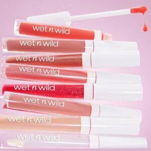 wet n wild MegaSlicks Lip Gloss, Ultra-Glossy, Vitamin-E Enriched, Ultra-Gloss High Shine Moisturizing, Cruelty-Free & Vegan - TuTu Sweet