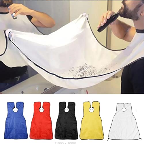 Beard Catcher for Shaving - Non-Stick Material Beard Apron for Men - Beard Hair Catcher for Easy Clean Up & Clog-Free Drain - Easy to Install Beard Cape (1 PCS, Black)