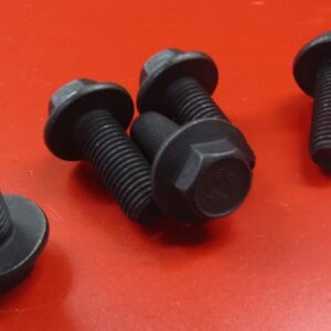 Class 10.9 Black Oxide Steel Flange Bolts M16 x 2 mm x 40 mm Long FT 5 pcs