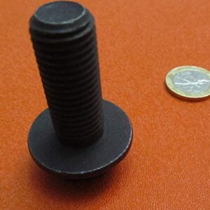 Class 10.9 Black Oxide Steel Flange Bolts M16 x 2 mm x 40 mm Long FT 5 pcs