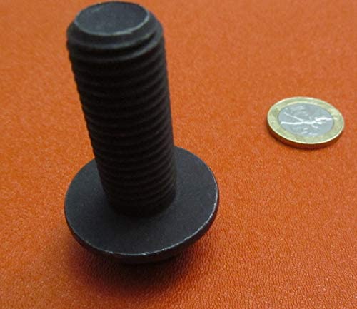 Class 10.9 Black Oxide Steel Flange Bolts M16 x 2 mm x 40 mm Long FT 5 pcs