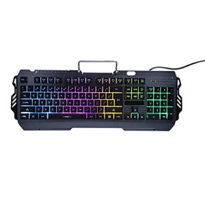 chiciris mechanical gaming keyboard, aluminum alloy panel pc gaming keyboards for home