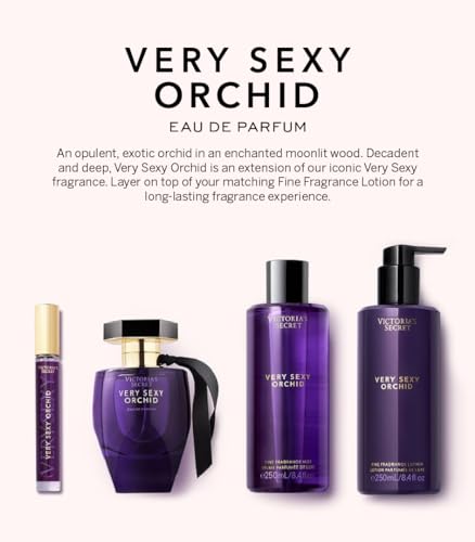 Victoria's Secret Very Sexy Orchid Eau de Parfum Rollerball, Notes of Blackcurrant, Orris Woods & Sheer Patchouli, Travel Size Mini Perfumes for Women (0.23 oz)