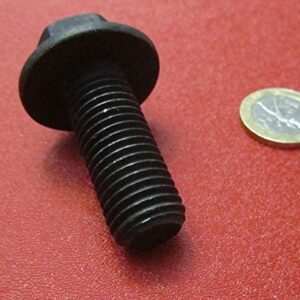 Class 10.9 Black Oxide Steel Flange Bolts M16 x 2 mm x 40 mm Long FT 5 pcs