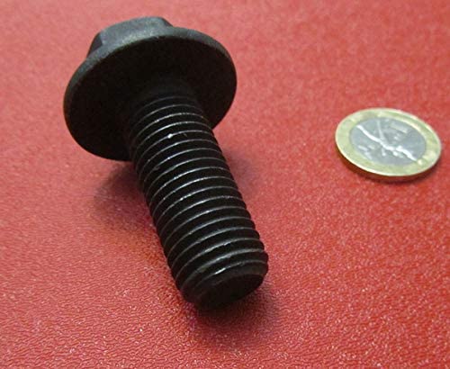 Class 10.9 Black Oxide Steel Flange Bolts M16 x 2 mm x 40 mm Long FT 5 pcs