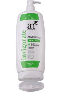 artnaturals tea tree conditioner - patented dual dispensing bottle -16 fl oz / 473ml sulfate free –100% pure natural therapeutic grade tea tree essential oil -for dandruff, sensitive, itchy, dry scalp