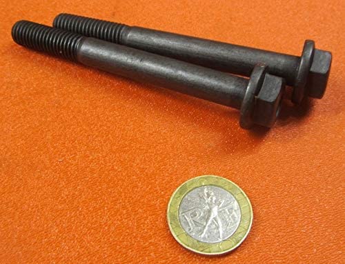 Class 10.9 Black Oxide Steel Flange Bolts M10 x 1.5 mm x 90 mm Long PT 10 pcs