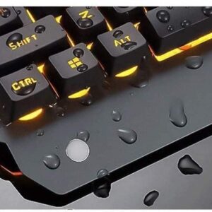 SMSOM Gaming Keyboard and Mouse Set, Mechanical Gaming Keyboard, RGB LED Backlit - 104 Keys, Wired USB Keyboards for PC Gamer Computer Desktop (Black)