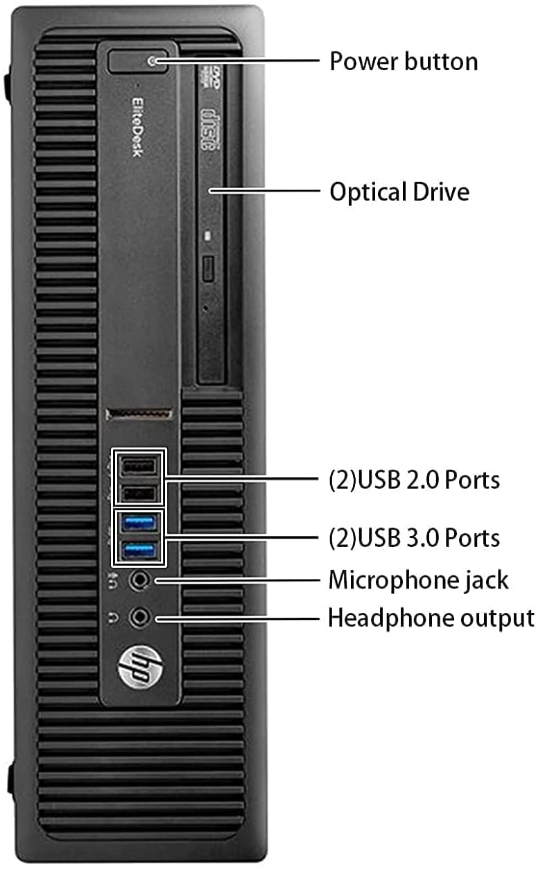 HP Desktop Computer PC Small Form Factor Intel Core i5-4th Gen, 16 GB RAM 512 GB SDD, Keyboard and Mouse, Wi-Fi Bluetooth,New 24 Monitor, 4 in 1 USB Hub, 16 GB Flash Drive Windows 10 Pro (Renewed)