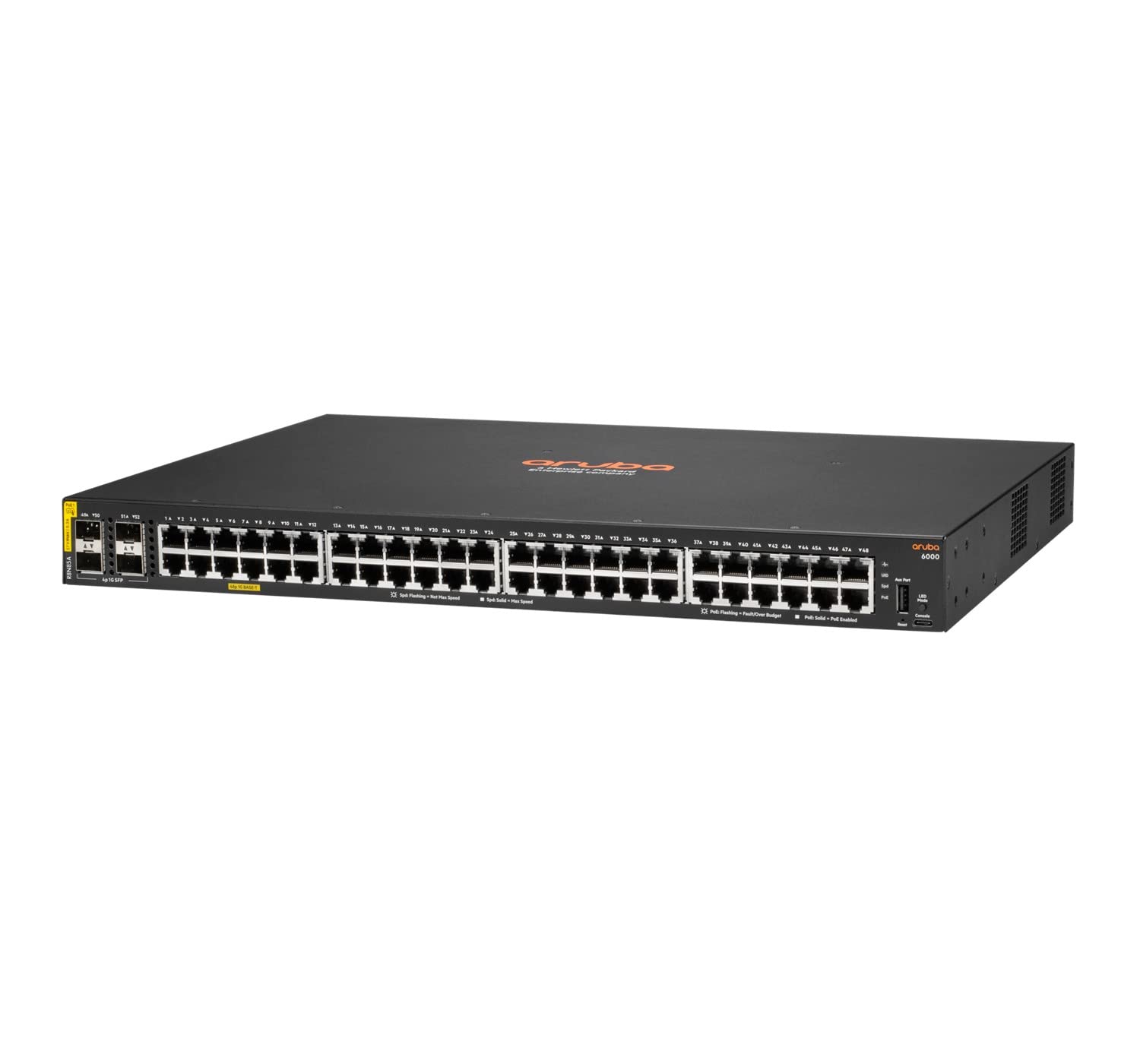 Aruba 6000 48G Class4 PoE 4SFP 370W Switch