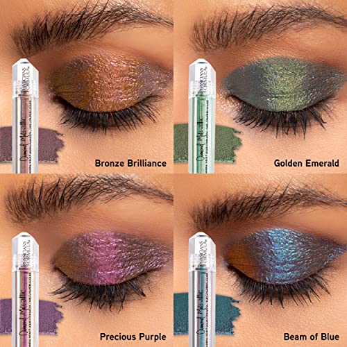 Cream Eyeshadow By Physicians Formula Mineral Wear Diamond Liquid Eyeshadow Metallic Shimmer, Golden Emerald Green