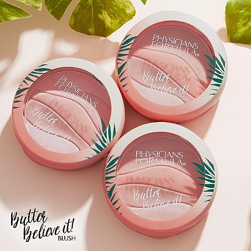 Physicians Formula Butter Believe It Blush Makeup Powder, Pink Sands | Murumuru Butter | For Sensitive Skin | Dermatologist Tested, Clinicially Tested