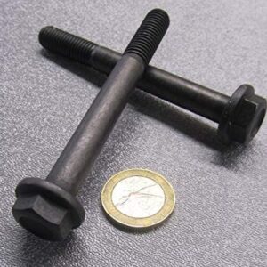 Class 10.9 Black Oxide Steel Flange Bolts M10 x 1.5 mm x 90 mm Long PT 10 pcs