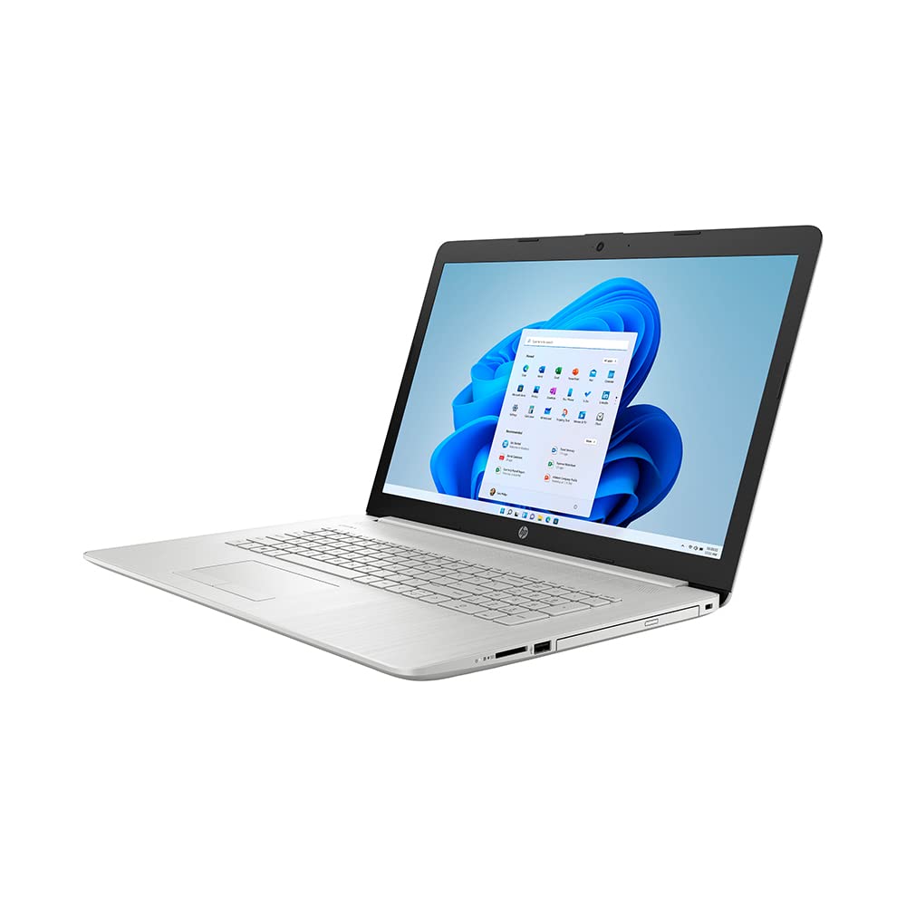 HP 2022 17.3" HD Laptop, Intel Core i3-1115G4 Processor (> i5-1035G1), 16GB RAM, 512GB PCIe SSD, Intel UHD Graphics, HD Webcam, HD Audio, WiFi, HDMI, Bluetooth, Windows 11 S, Silver, 32GB USB Card