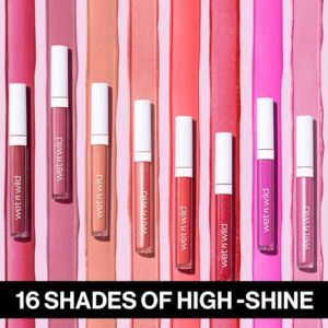 wet n wild MegaSlicks Lip Gloss, Ultra-Glossy, Vitamin-E Enriched, Ultra-Gloss High Shine Moisturizing, Cruelty-Free & Vegan - Lowkey Pink