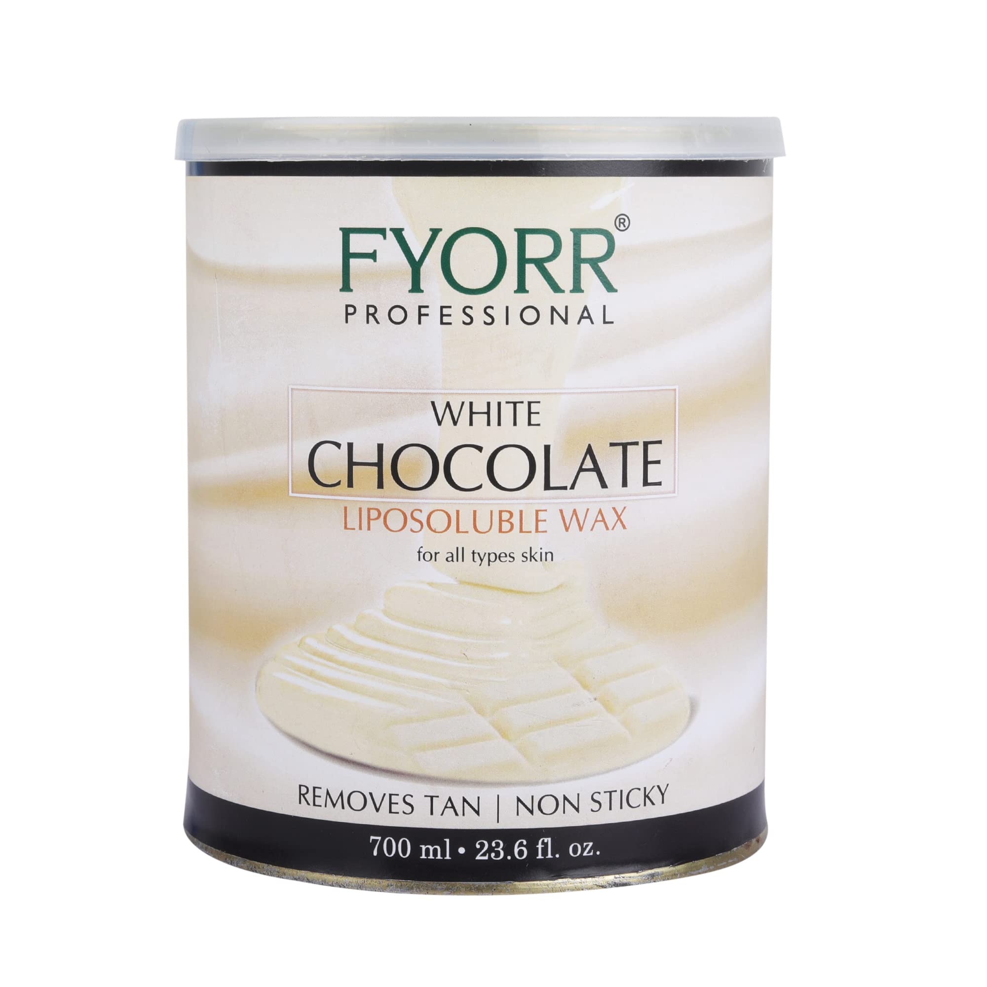 FYORR Liposoluble Milk Body Wax Less Painful Hair N Tan Removal Wax (Milk Wax) (White Chocolate) (700ML) (1.54LB)