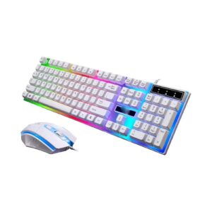 hhwksj wired gaming keyboard and mouse combo rgb backlit gaming keyboard with multimedia keys backlit gaming mouse