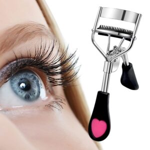 Pinkiou Eyelash Curlers, Eyelash Curler with Built in Comb, Eyelash Curler with Brush Mascara Muffle False Eyelashes Accessory Best Professional Tool for Lashes Curls for Daily Makeup