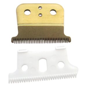 gold adjustable replacement t blade for andis blackouts, andis gtx, andis t-outliner,andis t-outliner cordless