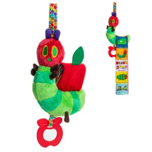 kids preferred world of eric carle the very hungry caterpillar roll out activity toy with teether, multicolor (55734)