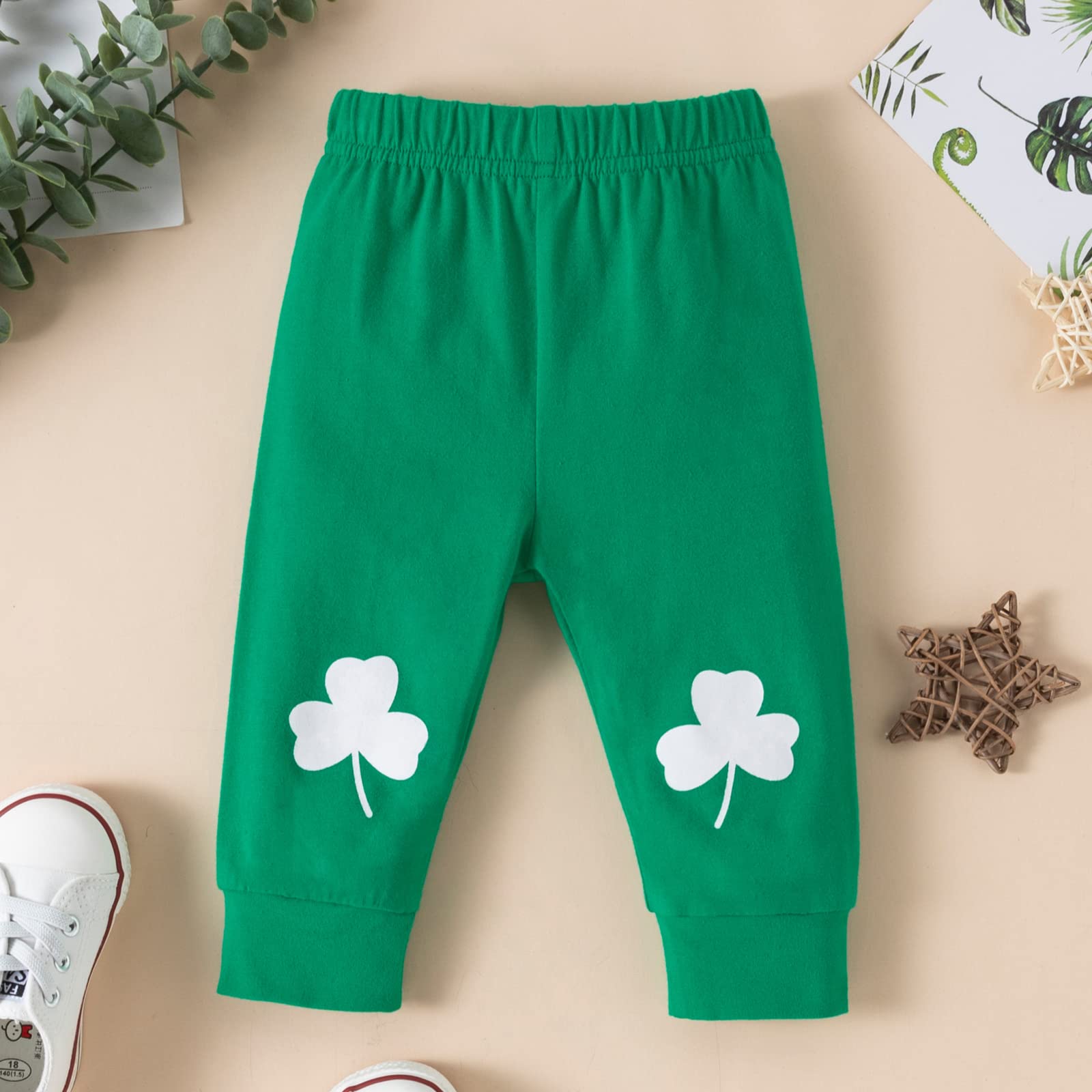 Fairy Baby My First St. Patricks Day Baby Boy Gentleman Outfit Green Bow Tie Romper Shamrock Pant Set Lucky Chram Hat 0-3M