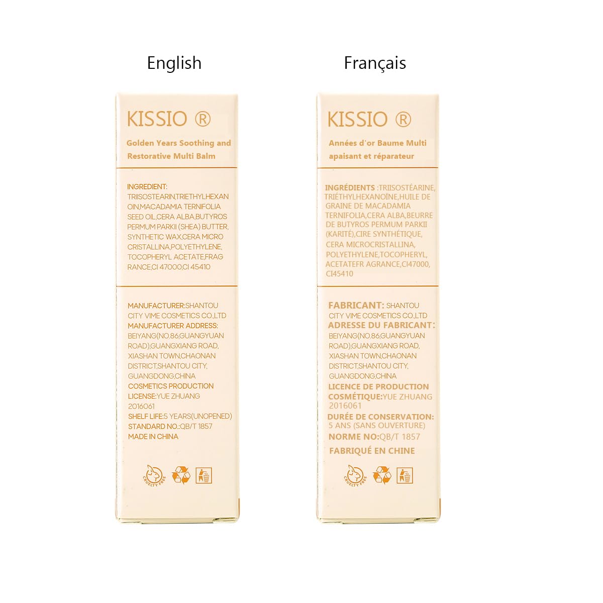 KISSIO Moisturizing Balm Stick with Avocado & Macadamia Oil, Cruelty-Free, Hydrates Dry Skin, Day & Night, 0.246 Oz