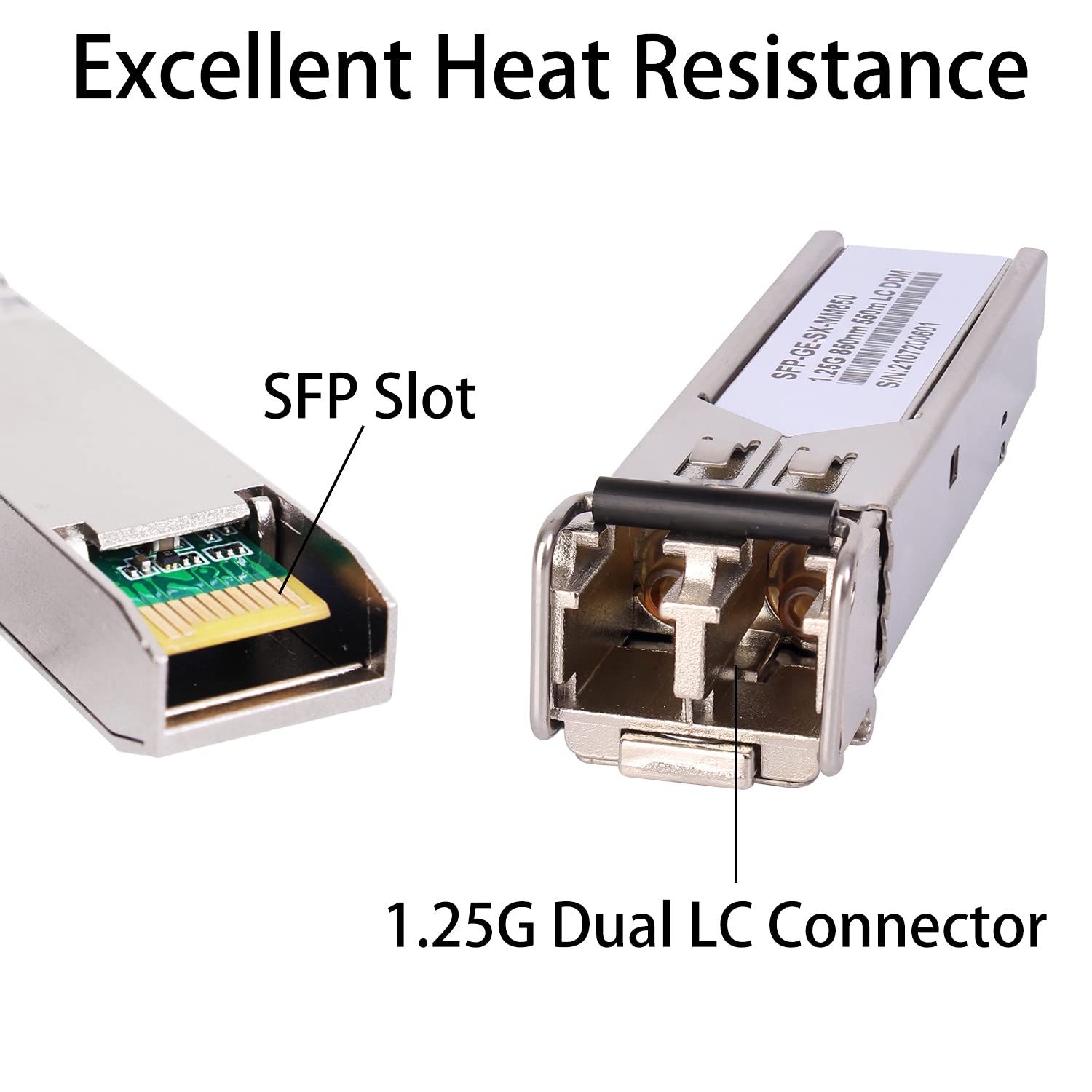 4 Pack 1.25G 850nm Multimode SFP LC Transceiver Fiber Module 550 Meters 1000Base-SX LC MMF for Cisco GLC-SX-MMD/SX-MM/SFP-GE-S,Fortinet,Ubiquiti UniFi UF-MM-1G,Mikrotik S-85DLC05D Meraki MA-SFP-1GB-SX