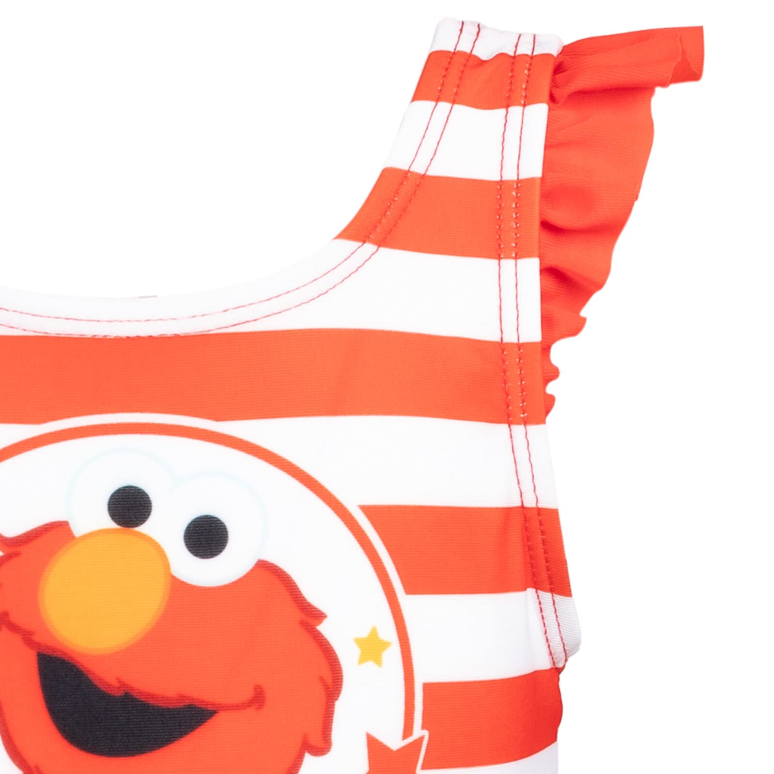 Sesame Street Elmo Baby Girls One-Piece Bathing Suit Dress Red 18 Months