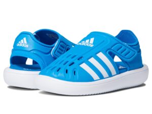 adidas baby boy's water sandals (infant/toddler) blue rush/white/blue rush 9 toddler m