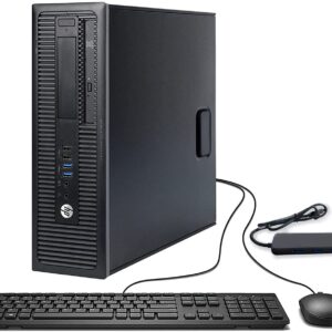 HP Desktop Computer PC Small Form Factor Intel Core i5-4th Gen, 16 GB RAM 512 GB SDD, Keyboard and Mouse, Wi-Fi Bluetooth,New 24 Monitor, 4 in 1 USB Hub, 16 GB Flash Drive Windows 10 Pro (Renewed)