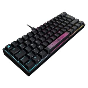 hizljj mechanical gaming keyboard, adjustable rgb lighting single keys, small and portable, fast rebound/quick response