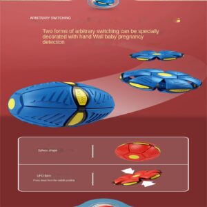 DDCHEN Flying Saucer Ball,UFO Saucer Balls, UFO Magic Ball, Suitable for Boys and Girls Outdoor ABK-41 0