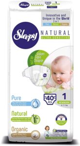 soho | sleepy natural baby diapers, made from organic cotton and bamboo extract, ultimate comfort and dryness, disposable diapers (size 7 | 16 count | child weight 44-66 lbs)