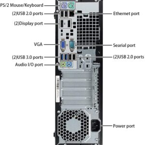 HP Desktop Computer PC Small Form Factor Intel Core i5-4th Gen, 16 GB RAM 512 GB SDD, Keyboard and Mouse, Wi-Fi Bluetooth,New 24 Monitor, 4 in 1 USB Hub, 16 GB Flash Drive Windows 10 Pro (Renewed)