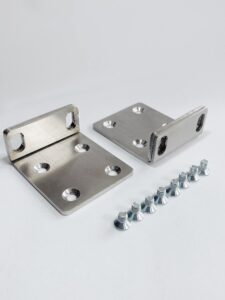 unifi rack ears mount kit replacement for unifi switches and udm-pro (stainless steel)